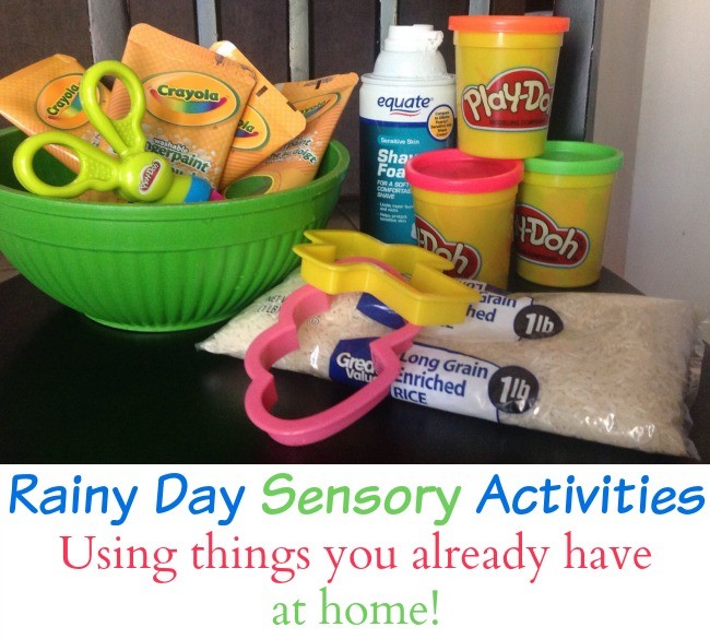 Rainy Day Sensory Activities Using Things You Already Have At Home