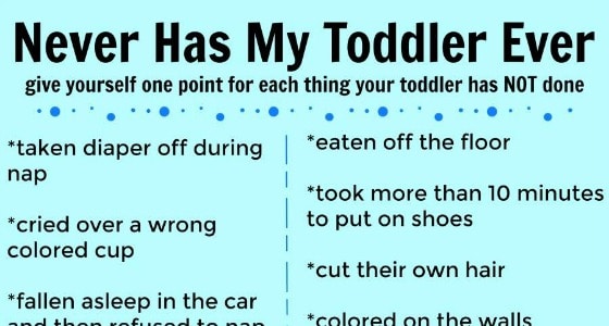 The never have I ever game for parents and toddlers (meme) - Beauty ...